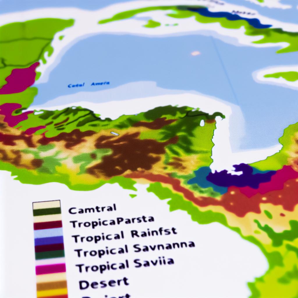 Climate zones in Central America
